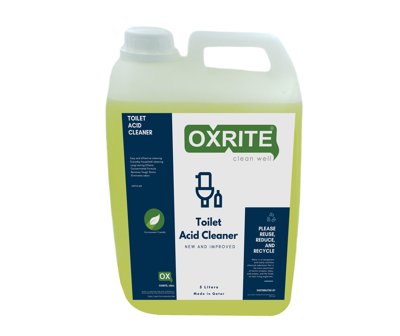 OXRITE Toilet Acid Cleaner 5L - Home Delivery – Axis Arabia